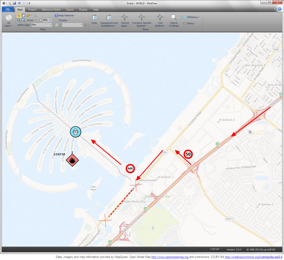 Integration of Map-Service for World Map