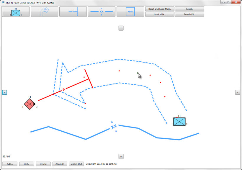 XAML and SVG export from military symbol editor